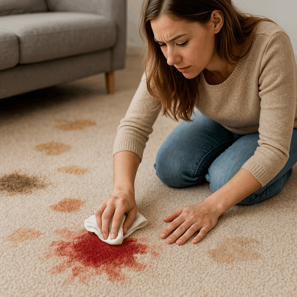 What are the most common carpet stains? - Masters Gold Coast